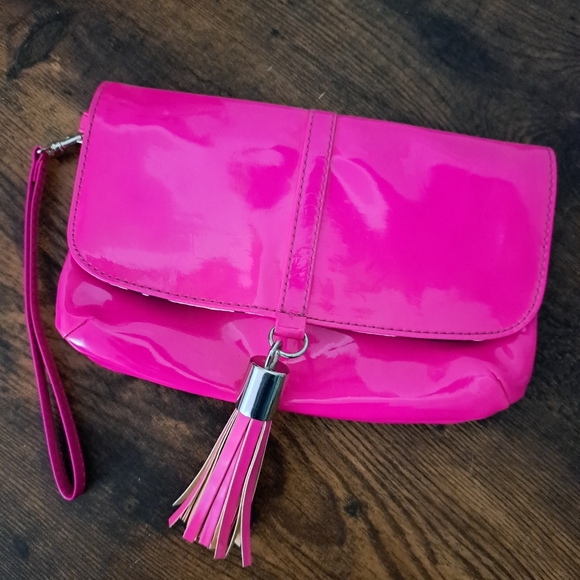 Target | Bags | Hot Pink Vinyl Handbag | Poshmark